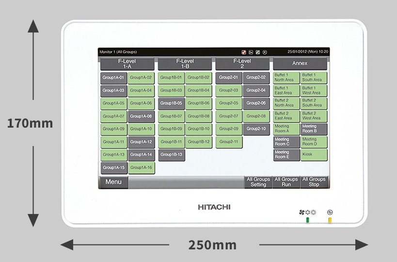 Central AC control panel | Hitachi Australia
