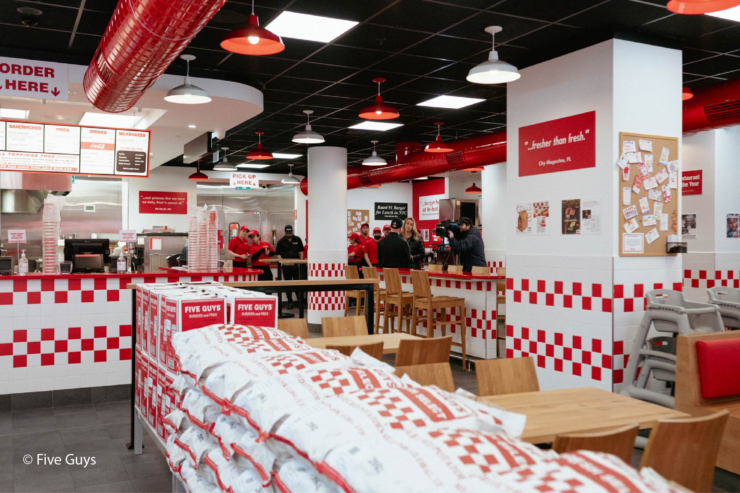 Five Guys | Hitachi VRF project in Melbourne, Australia