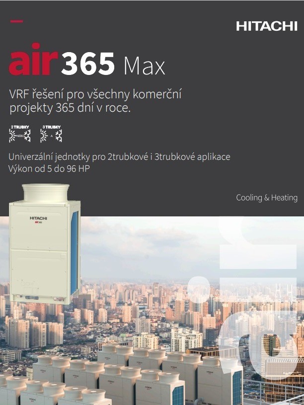 Manuály k produktům Hitachi air365 Max (Pro) | Instalační & technické katalogy