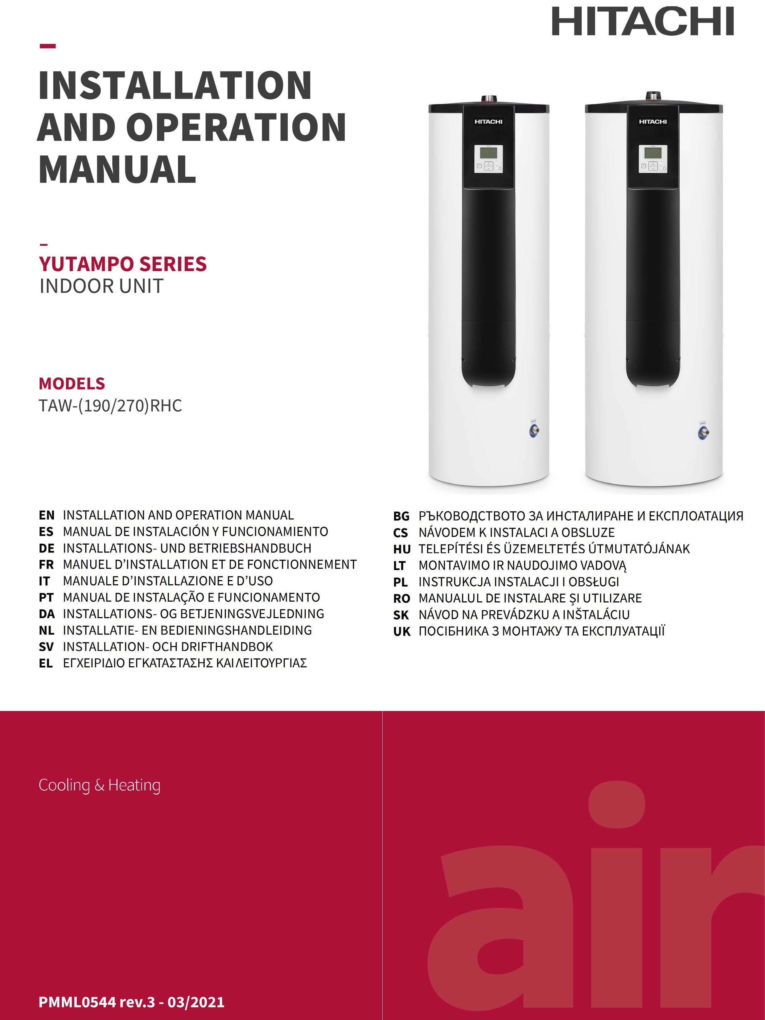 Aerotermia | Manuales de Instalación y Catálogos técnicos