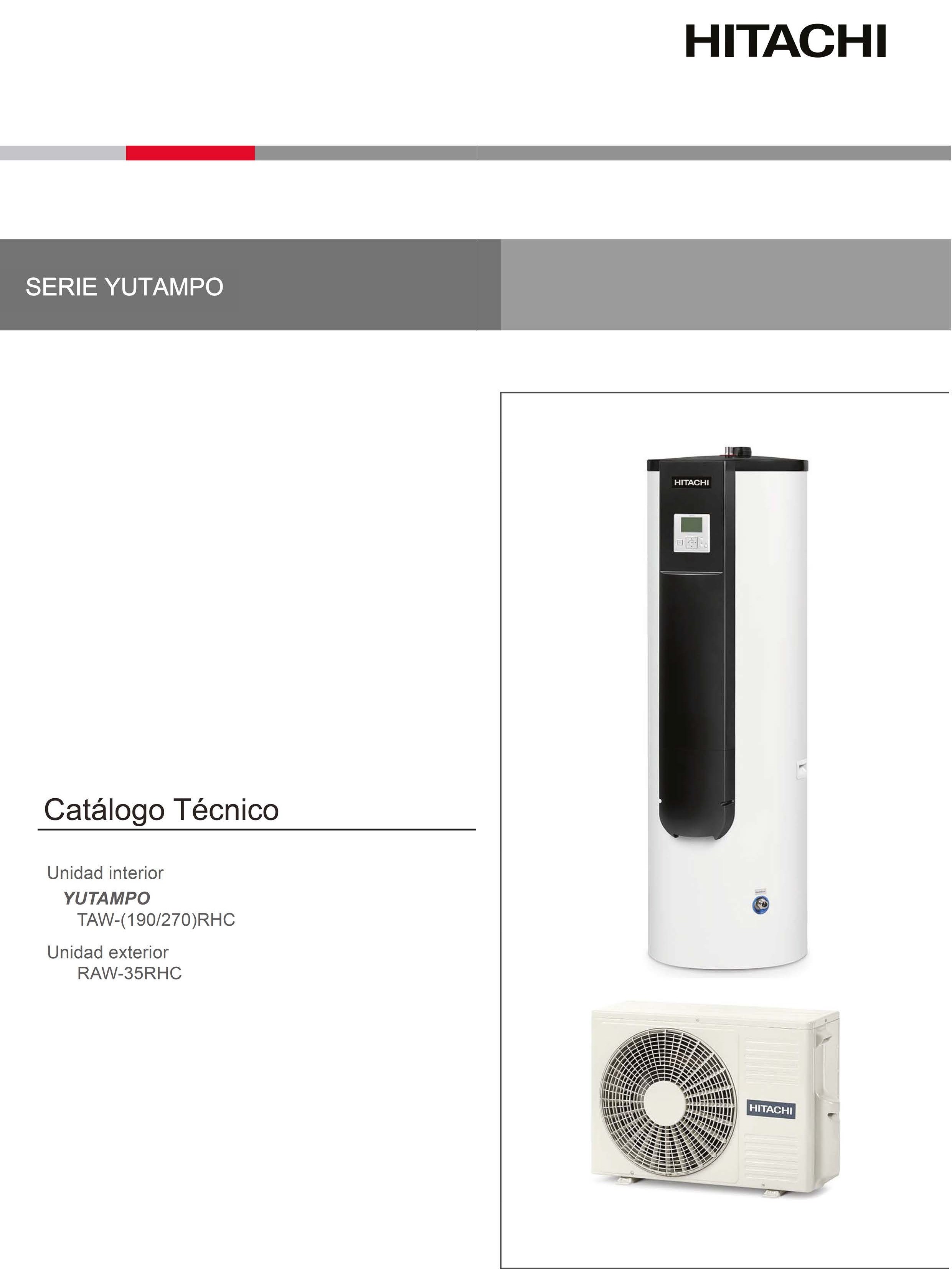 Manuales de Yutampo & Triple C R32 Hitachi | Catálogos técnicos y de instalación