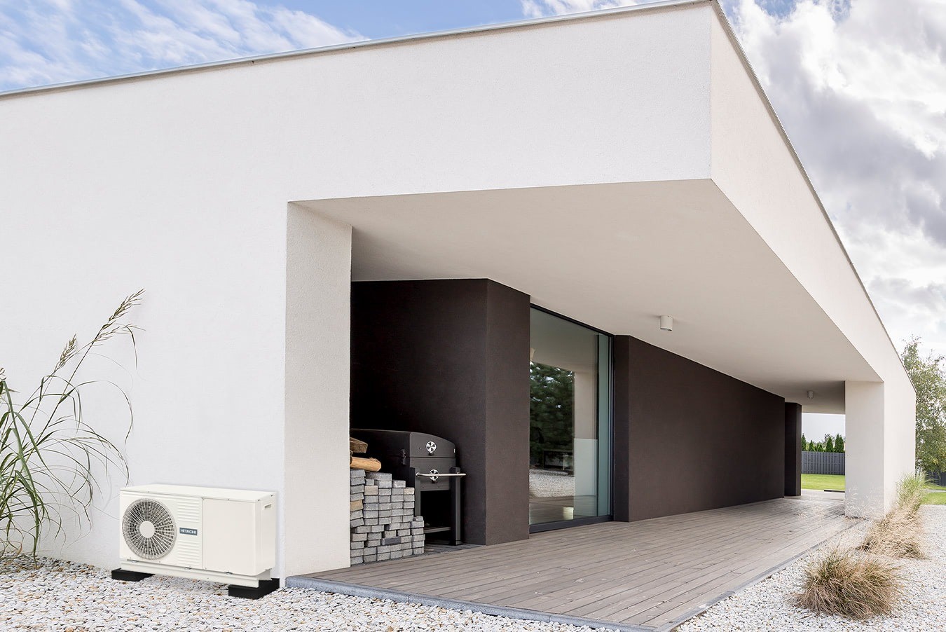 Aerotermia para calefacción y agua caliente sanitaria | Hitachi España