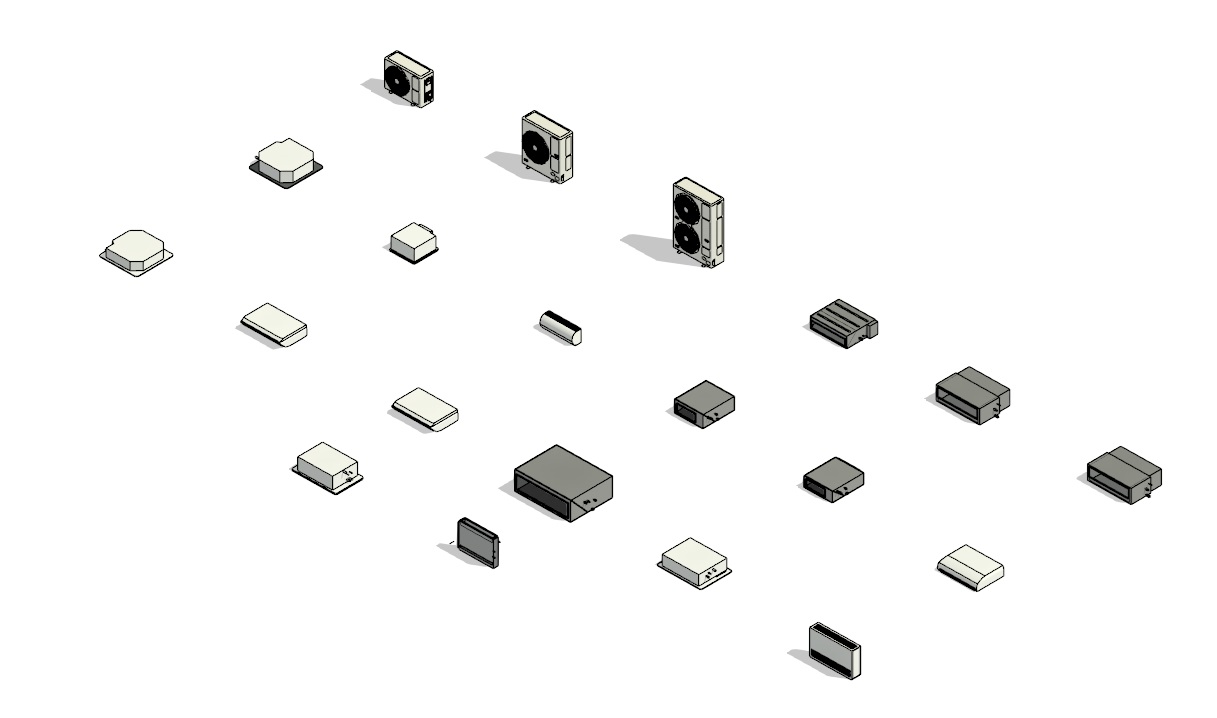 BIM Objects for HVAC | Hitachi Cooling & Heating | Hitachi Cooling ...