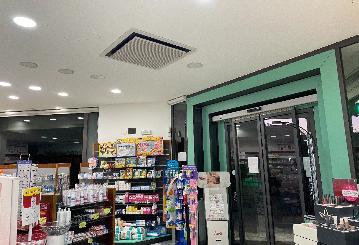 Pharmacy dei Viali | Hitachi VRF project in Catania, Italy