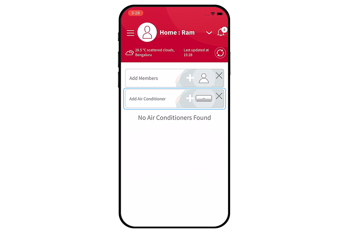 AC wifi controller app airCloud Go | Hitachi India