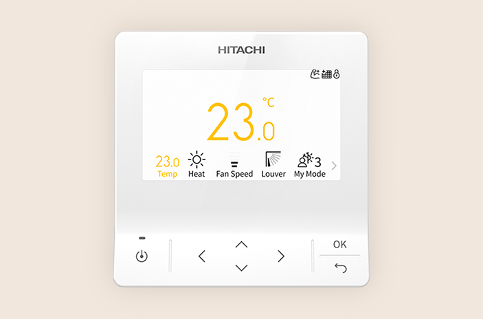 Comando a parete per climatizzatori residenziali | Hitachi Cooling ...