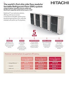 Manuals for Hitachi SideSmart™ VRF | Installation & Technical Catalogs