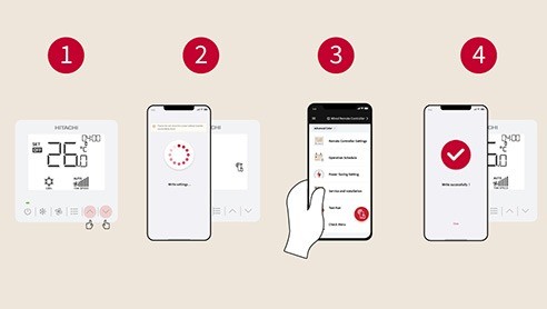 HVAC app for professionals airCloud Tap | Hitachi MEA