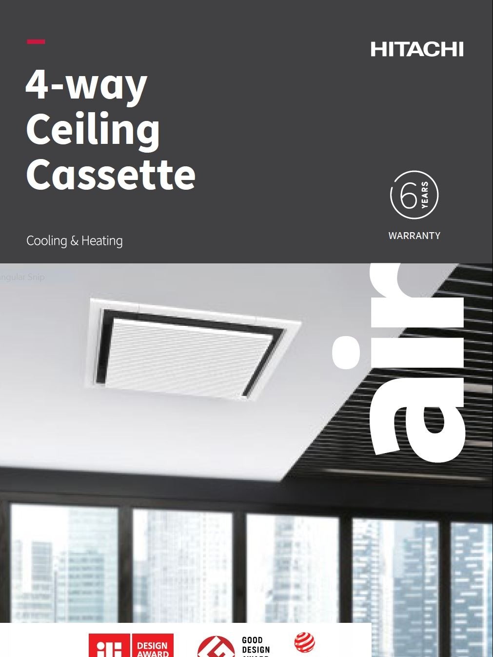 Manuals for Hitachi Ceiling Cassette | Installation & Technical Catalogs