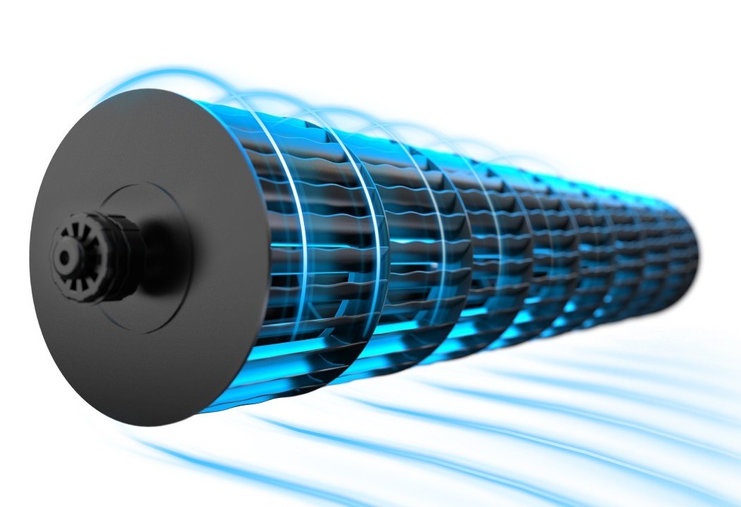 Super-silent wavy fan blades | Hitachi Air Conditioning | hitachiaircon.com