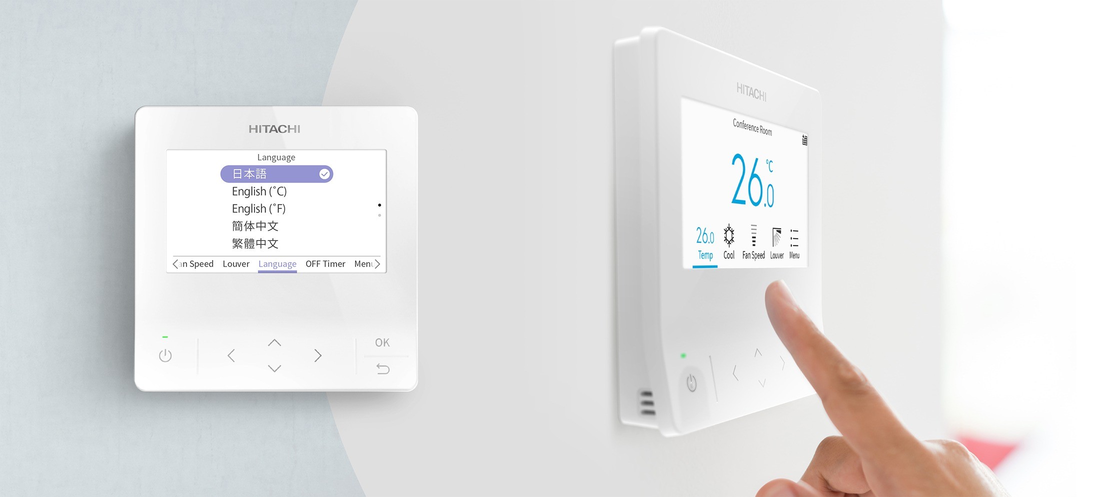 advanced color thermostat for air conditioning | Hitachi ...