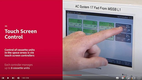 Central AC control panel | Hitachi Cooling & Heating