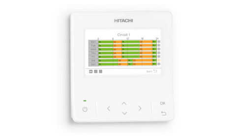 PC-ARFH2E LCD Controller for Yutaki Heat Pumps | Hitachi Cooling & Heati