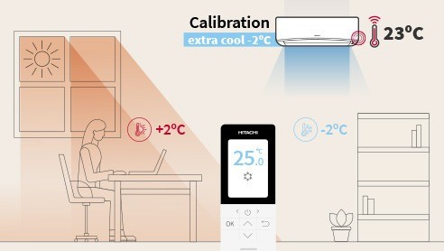 airPoint Room H700 multi-zone AC thermostat | Hitachi Air Conditioning