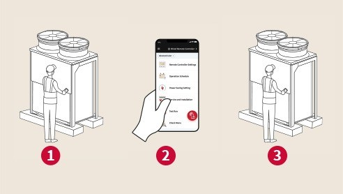 HVAC app for professionals airCloud Tap | Hitachi United States