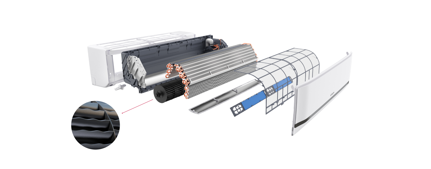 Super-silent Wavy Fan Blades
